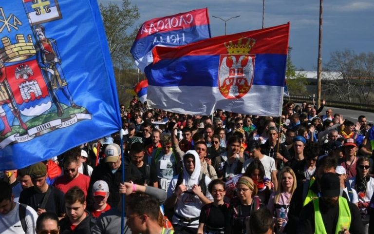 VIDOVDAN MARCH FROM KRAGUJEVAC TO KRALJEVO: Students walk 60 kilometers ...
