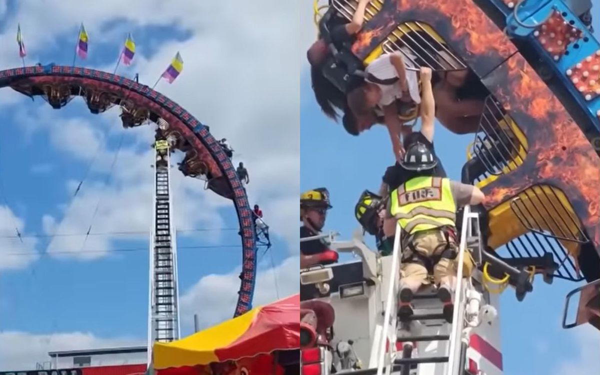 NAGLAVAČKE VISILI TRI SATA: Rolerkoster se zaglavio na 30 metara visine ...