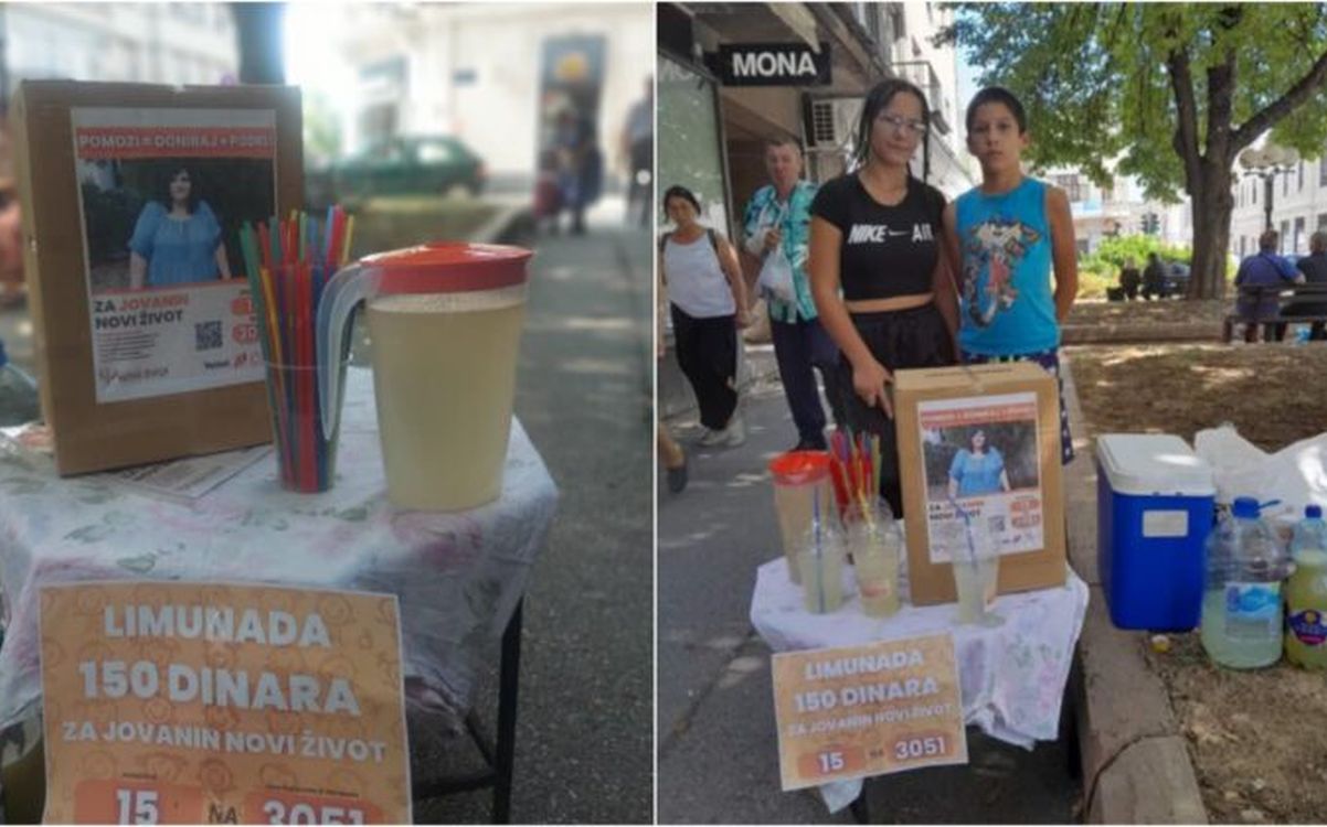 I SAMA JE VELIKI HUMANITARAC: Deca prodaju limunadu kako bi pomogli ...